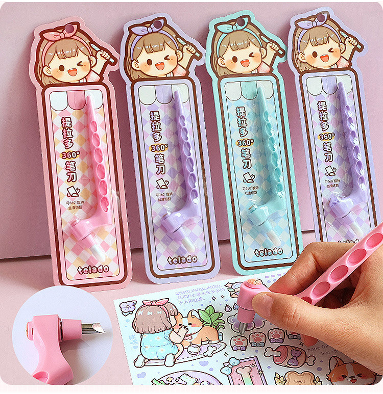 ENWEI 1 Pcs [Tirado 360 ° Facas Rotativas] Faca Utilitária Fofa 420 ...