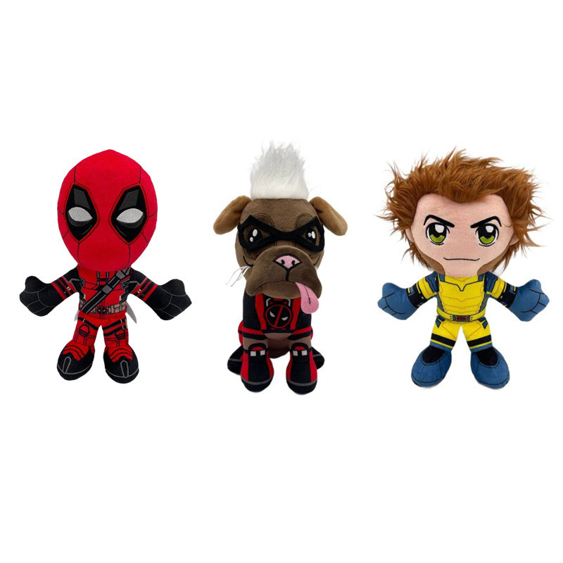 Deadpool Figura Dogpool Plush Wolverine Plushie Toys Logan Bolster ...