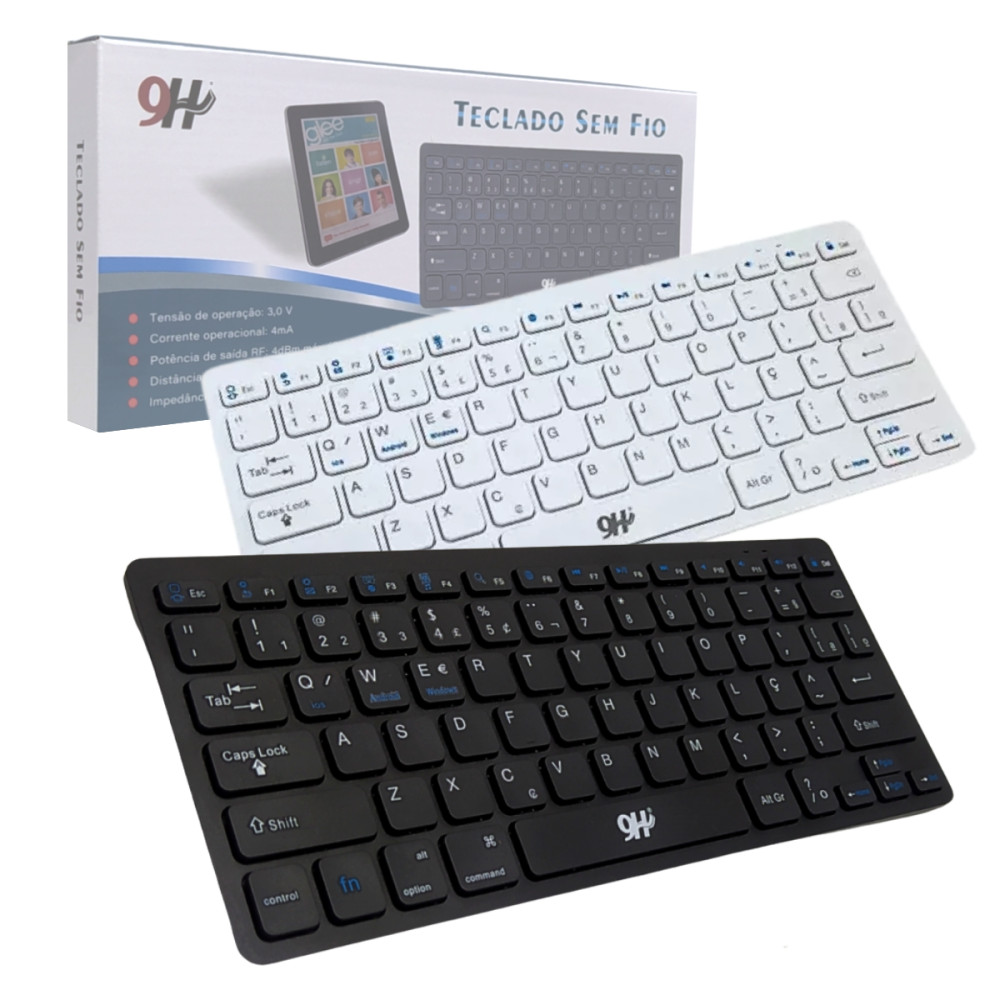 Teclado Bluetooth Ultra Fino - Portátil e Prático | Shopee Brasil