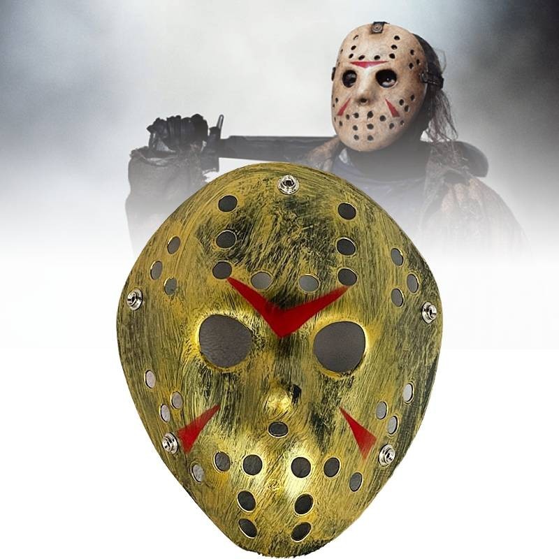 Máscara Assustadora Jason Em Branco Para Cosplay De Terror De Halloween ...