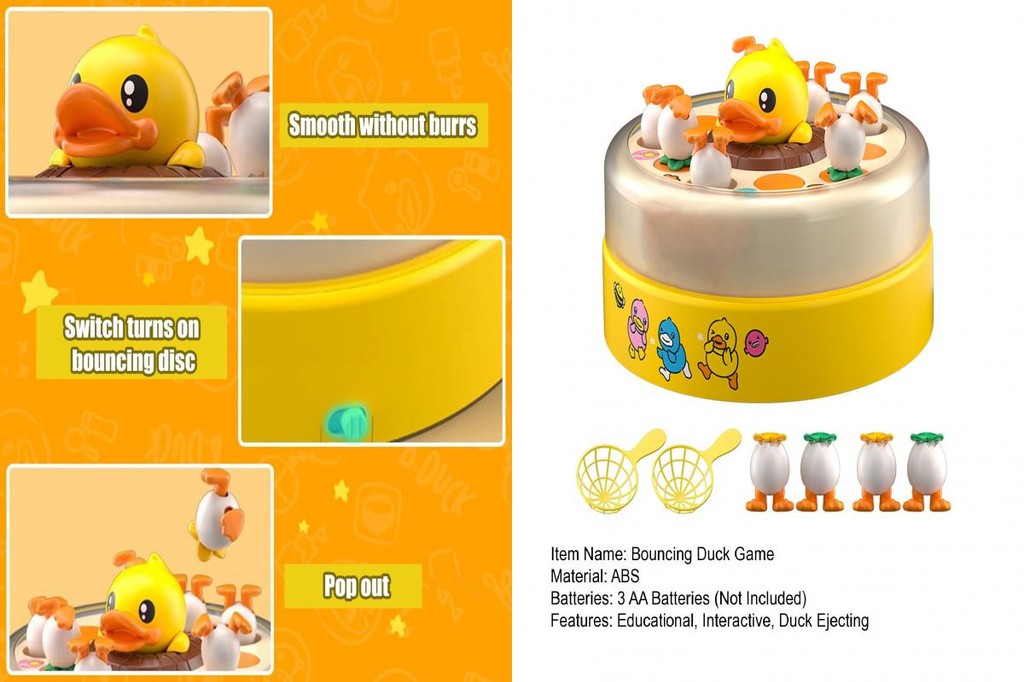 Mini Duck Board Game Cartoon Catching Launching for Kids Educational ...