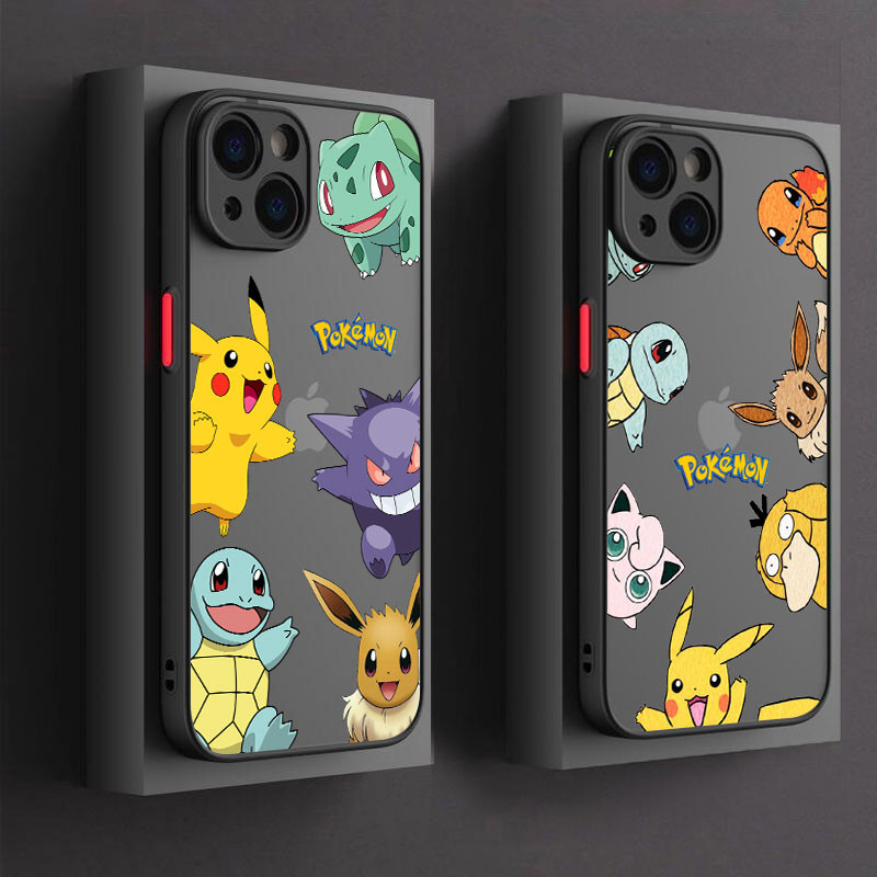 Caixa De Telefone Pokemon Anime Para iphone 15 11 14 Plus 16 Pro Max 12 ...