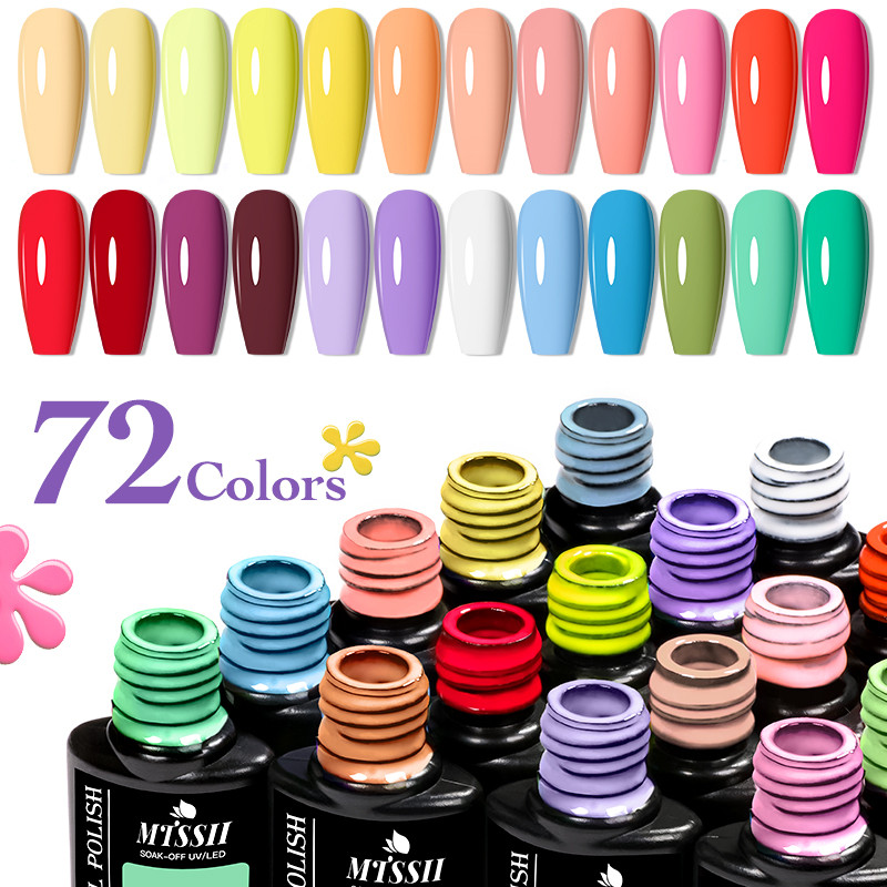 MTSSII Esmalte Gel Led Uv Vermelho Nail Gel Soak Off Color Coat 7ml Uv ...
