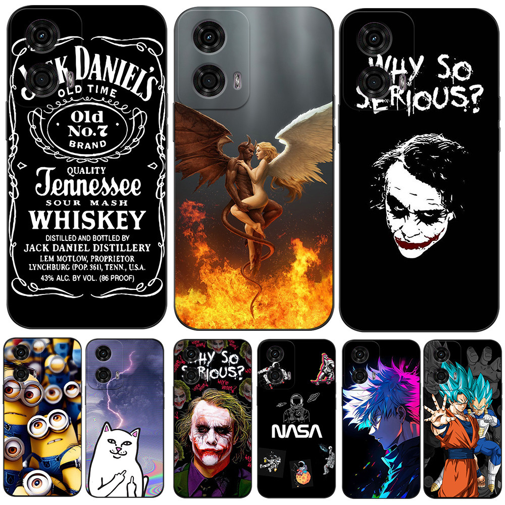 Capa Para Motorola MOTO G34 5G De Silicone Macio Telefone Preto Tpu ...