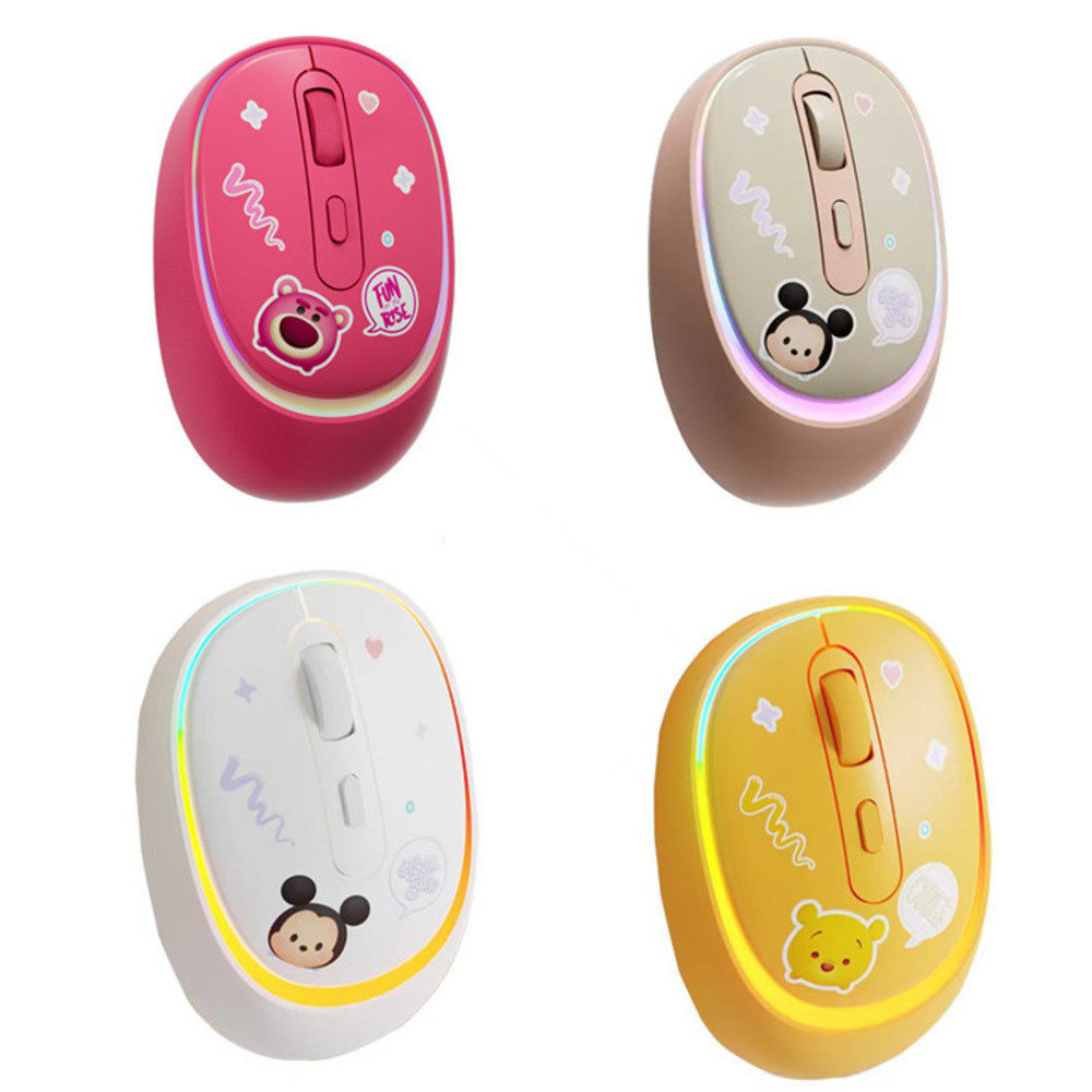Disney Mouse Sem Fio Bluetooth RGB TYPE-C Carregamento Para Laptop ...