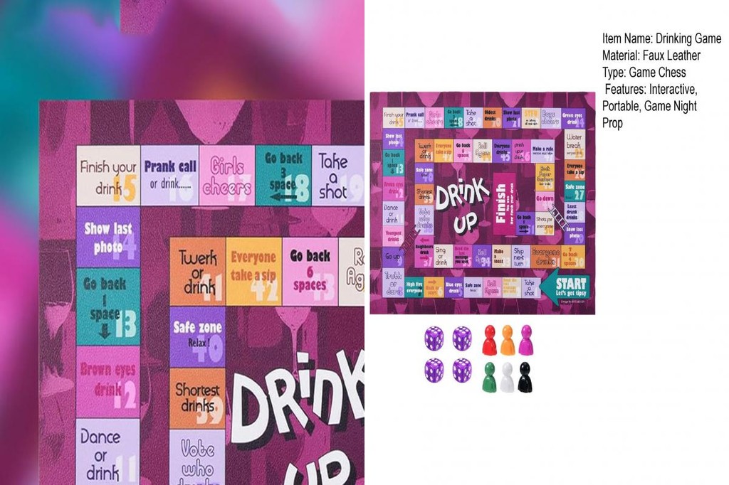 Drinking Monopoly Game Adults Fun Adult Set for Parties Travel ...