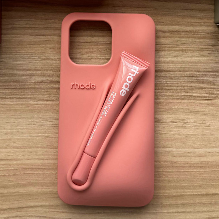 Rhode Brilho Labial Batom Bálsamo Maquiagem Caso Capa De Silicone Macio ...