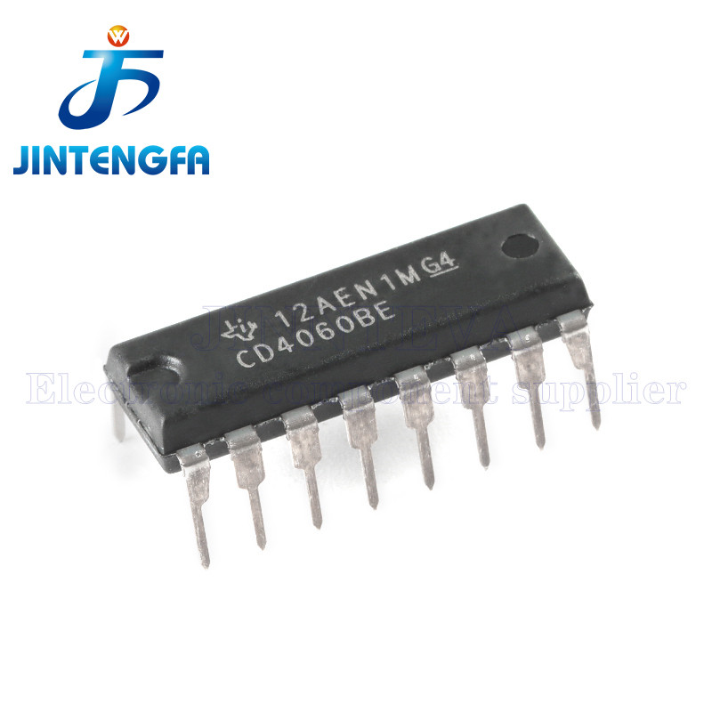 20 Peças CD4060 DIP-16 SOP CD4060BM CD4060BE SMD CMOS 14 Estágios ...