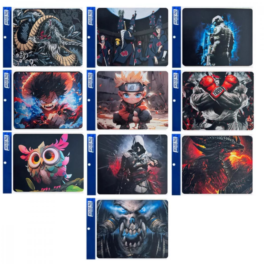 mouse pad geek gamer com estampa anime herois e games criativo 22x18cm ...