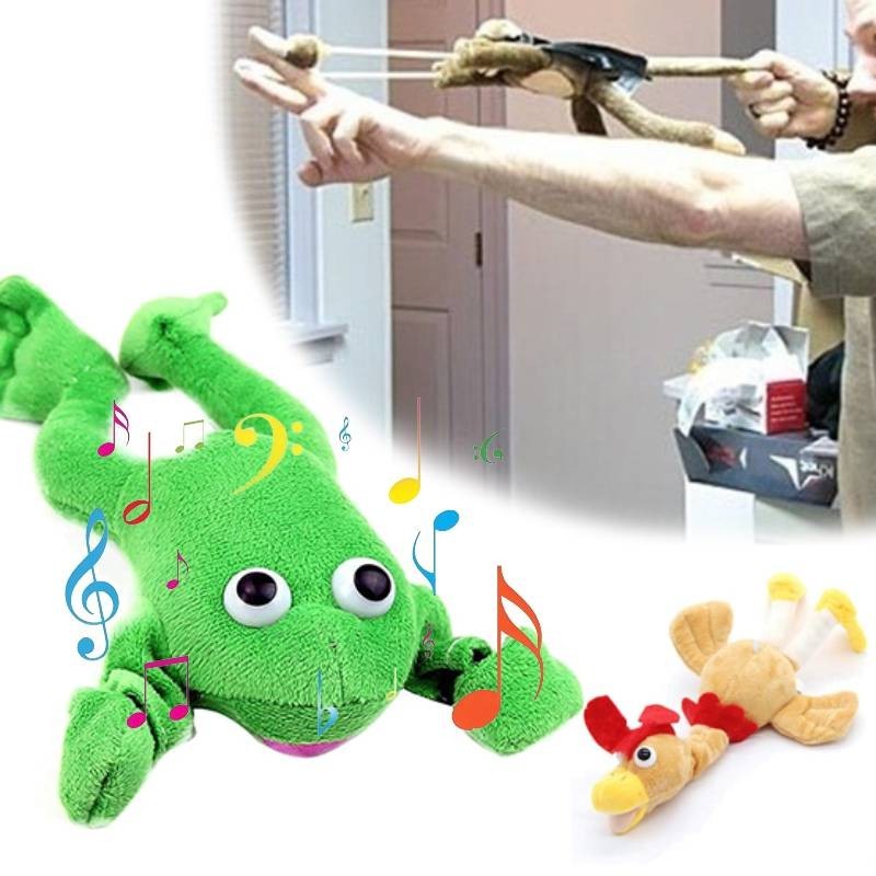 Adorável Pelúcia Macaco Voador Frango Sapo Pato Porco Vaca Brinquedo ...