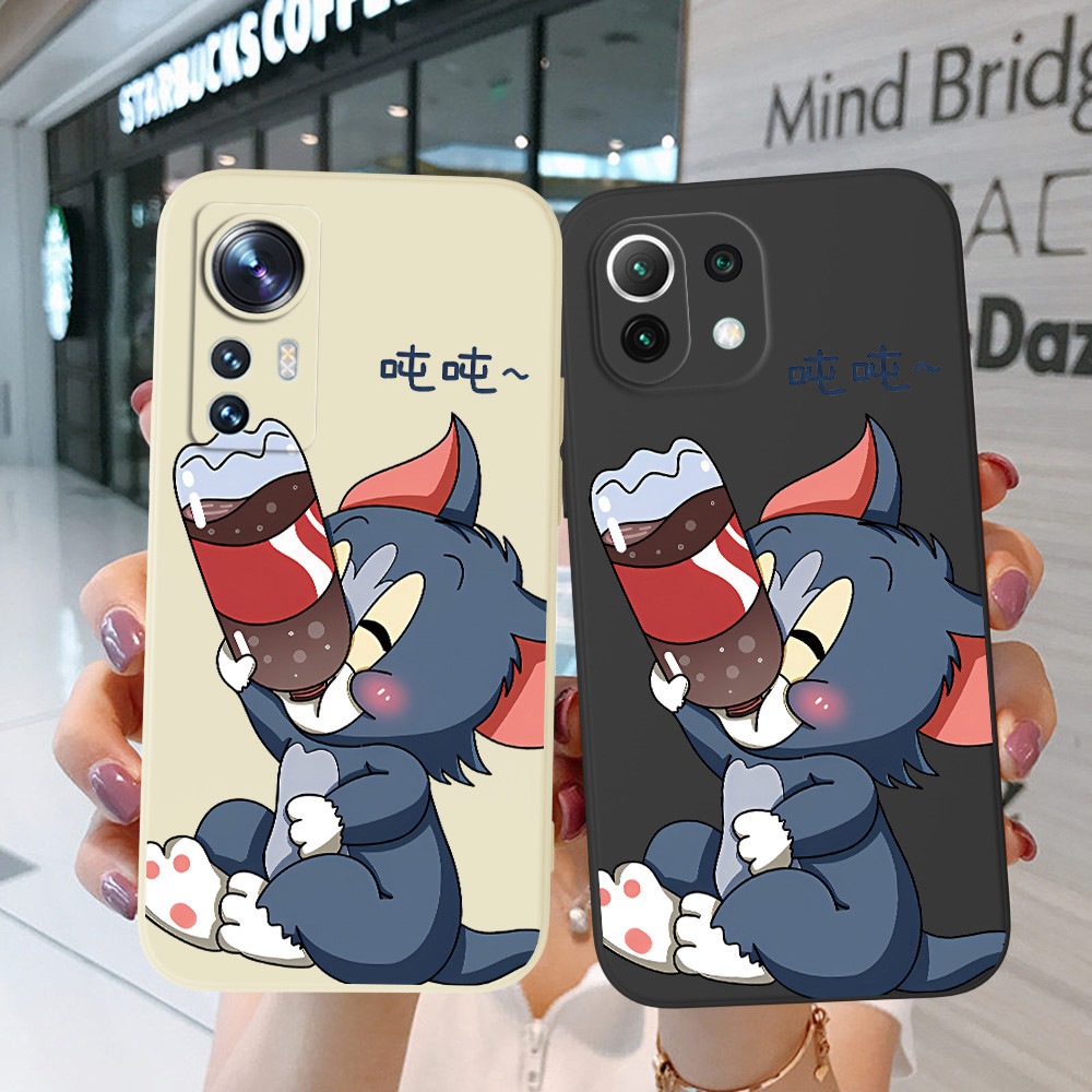 Capa Para Xiaomi POCO M4 X4 X5 Pro 4G 5G GT De Telefone Silicone Macio Tom Gato E Mouse Bebida ...