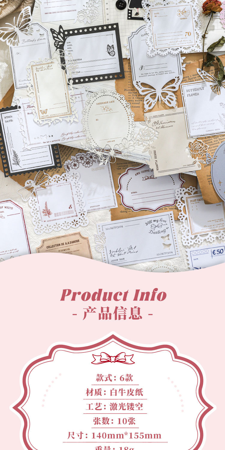 QOUZMO 10pcs/pack Vintage Junk journaling collage Pacote De Papel Oco ...