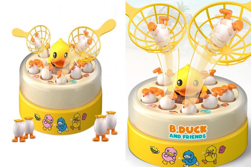 Rotating Bounce Duck Toy Mini Board Game Interactive Egg Launching for ...