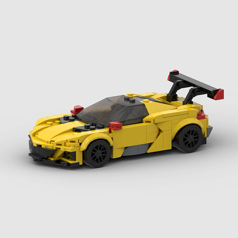 MOC Chevrolet Corvette C8-R Carros Esportivos Blocos De Construção ...
