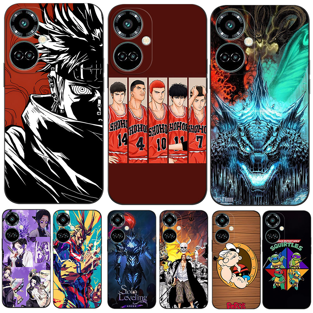 Capa Para Tecno Camon 19 PRO 5G Silicone Telefone Traseira Preto Tpu ...