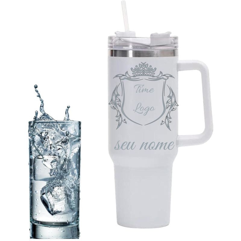 Copo Térmico 1,2L Personalizado com Canudo e Tampa | Shopee Brasil