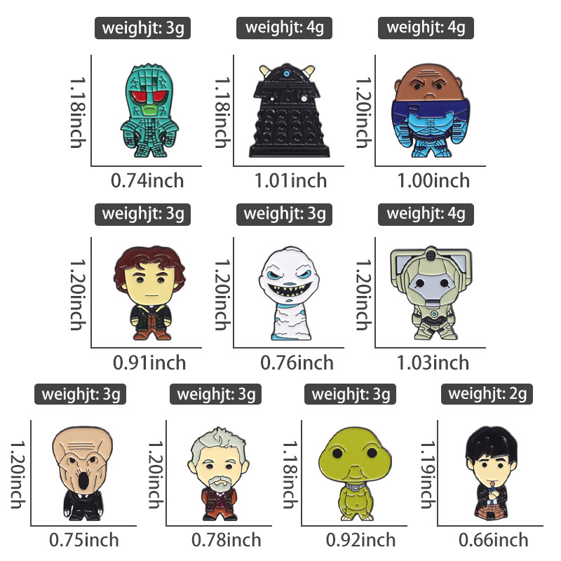 Conjunto De Broches De Personagens De Anime De Desenho Animado , 2 A 7 ...
