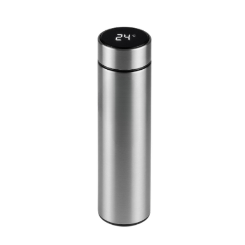 Normal - Garrafa Térmica com LED e Termômetro (500ml) - Prata | Shopee ...