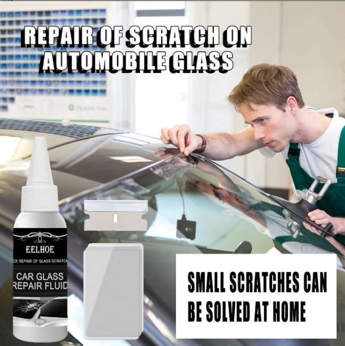 kit De Reparo De Vidro Para-Brisa Líquido Rachado/Cola Rachaduras Carro ...