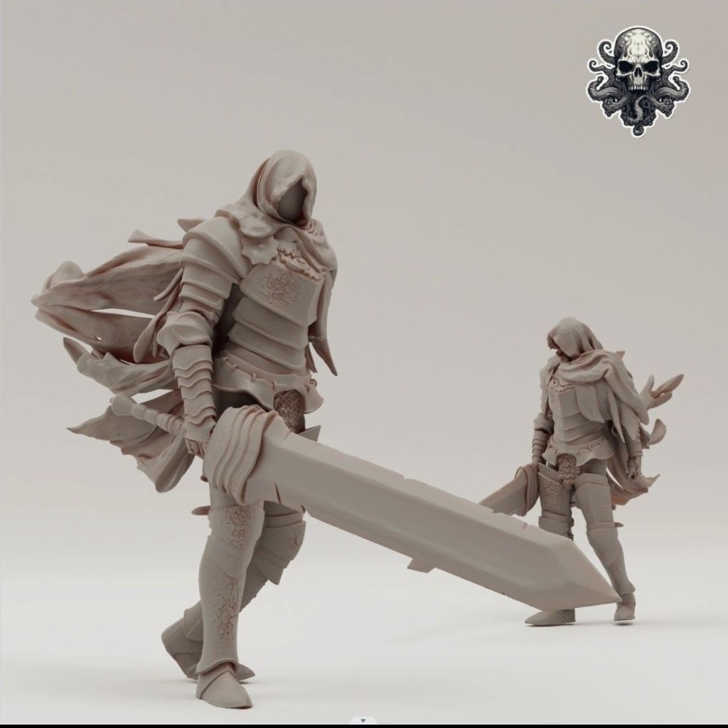 [DND] Dark Souls 2 Loser Modelo branco sem pintura Impressão 3d Modelo ...
