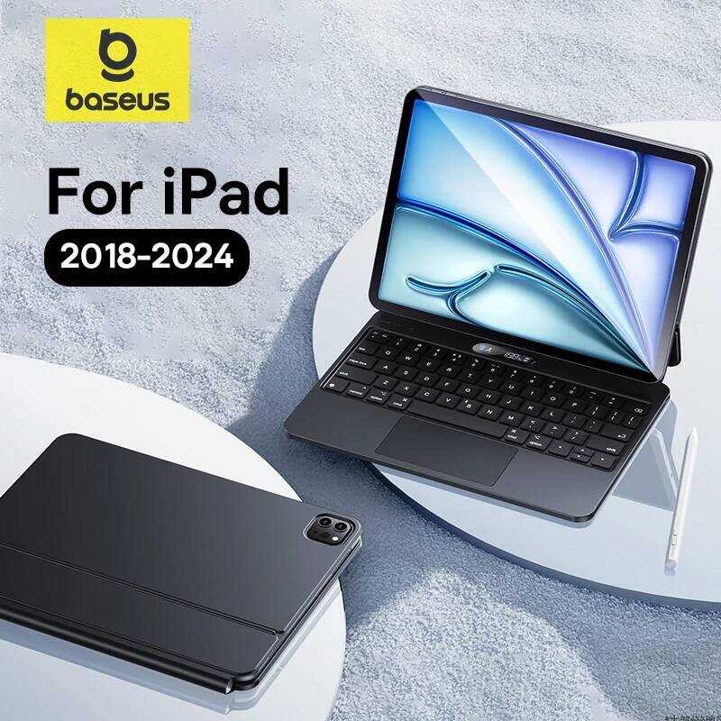 Baseus 2018-2024 Teclado Mágico Bluetooth Para iPad Pro 4 5 Air 6 11 10 ...