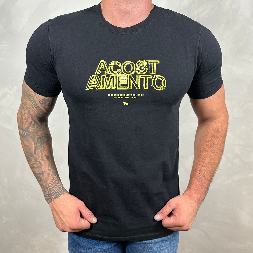 Camiseta Acostamento Preto exclusivo | Shopee Brasil
