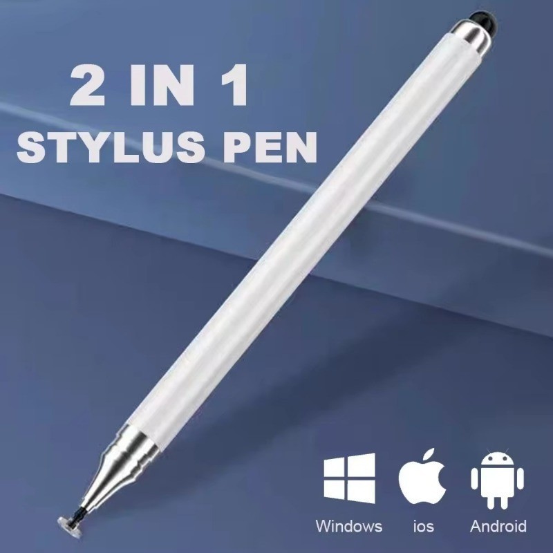 Caneta Stylus Universal 2 Em 1 Para Android Phone Tablet iPad Touch ...