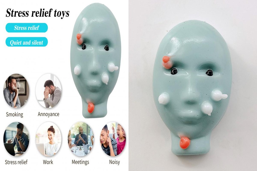 Pimple Popping Toy Reusable Fidget Kit for Stress Relief Fun Cartoon ...