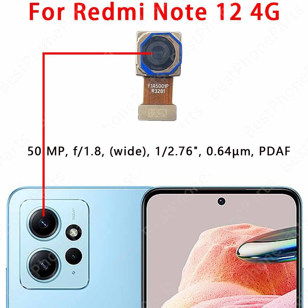 Câmera Traseira Original Para Xiaomi Redmi Note 12 4G 5G 12S Note12 ...
