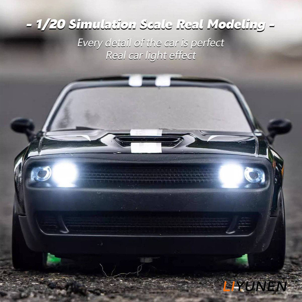 Carro De Drift RC Dodge SRT Hellcat 4WD Modelo De Corrida GTR Controle Remoto Mustang Porsche ...