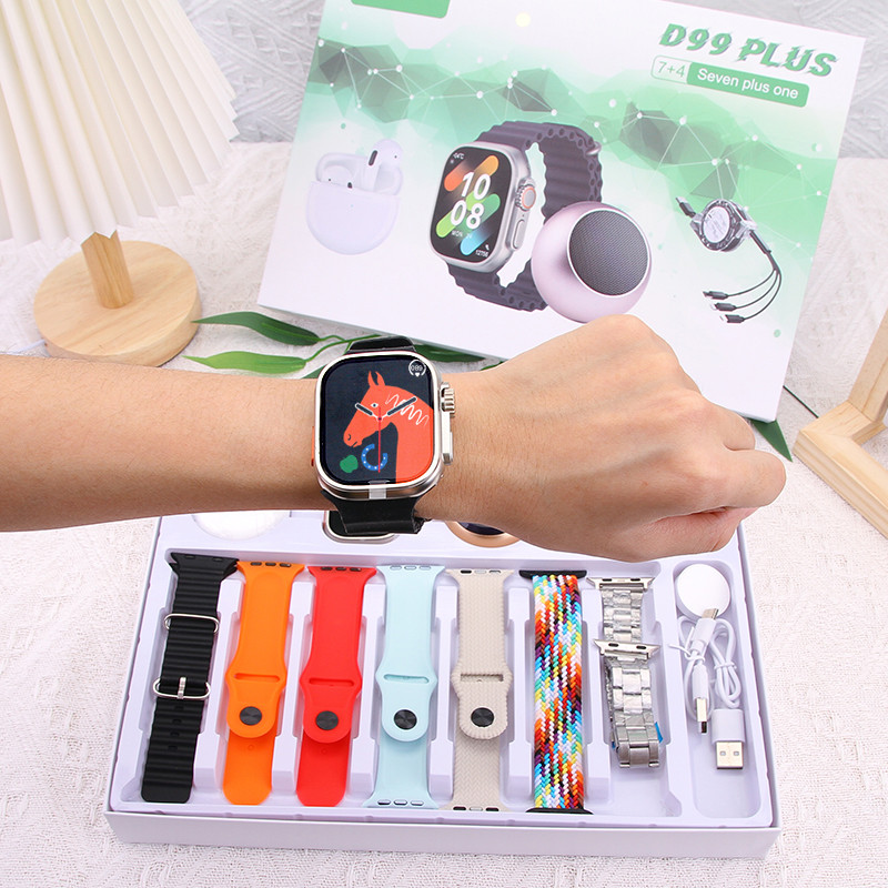 Novo smartwatch D99 PLUS conjunto dez em um com conversor de fone de ...