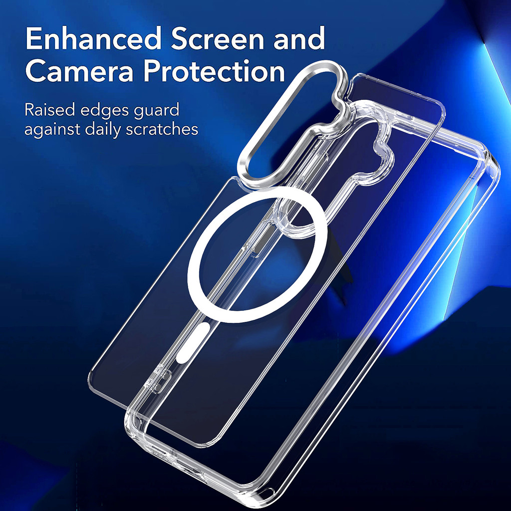 Capa Samsung A16 A06 A05 A15 A25 A35 A55 5G Diamante Magnético Transparente Invólucro Acrílico ...