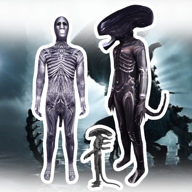 Fantasia De Cosplay De Alienígena Romulus Para Halloween Com Design ...