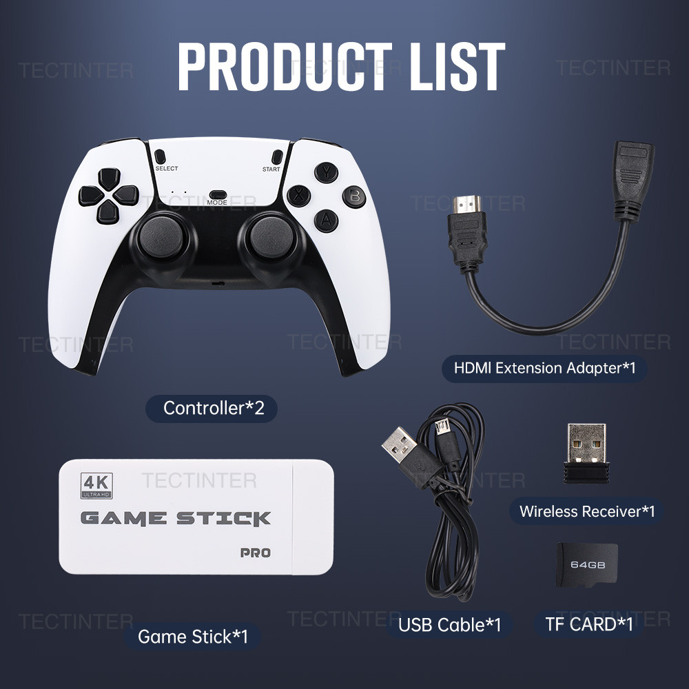 M15 4K TV Game Stick Console De Videogame Embutido 20000 Jogos Retro ...