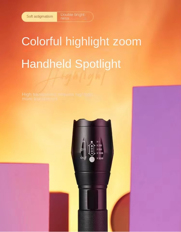 LED photography torch rgb fill light handheld creative spotlight ...