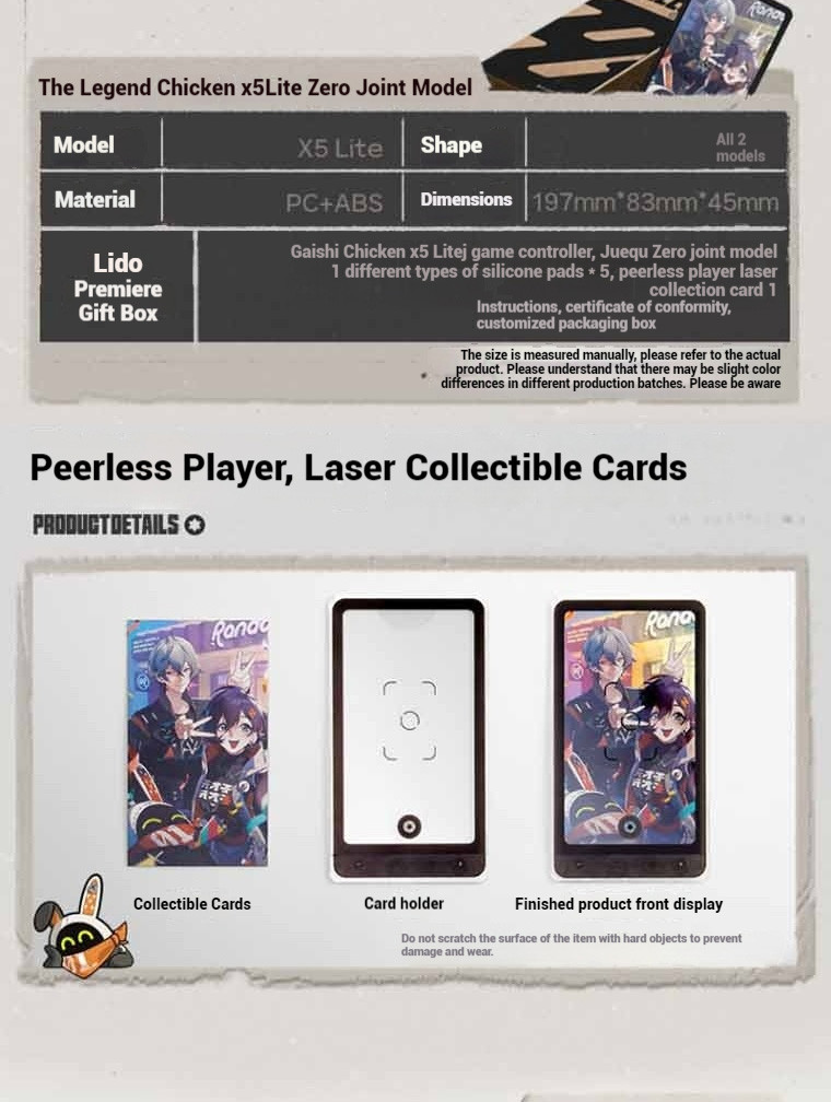 GameSir X5 Lite Zenless Zone Zero Limited Edition Telescopic Game Controller for iOS Android ...