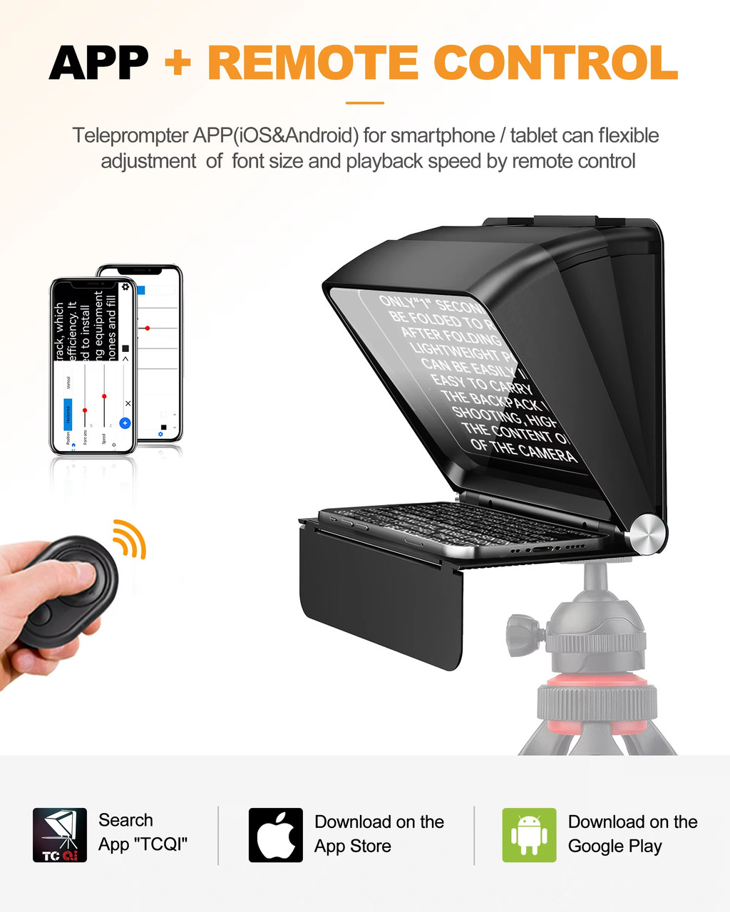 LENSGO TC7 II Portable Teleprompter Universal For DSLR Camera Photo ...