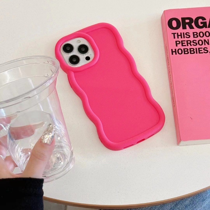 Capa De Silicone Ondulada Fofa E Doce Para Samsung Galaxy A73 A54 A53 A52 A52S A51 A50 A50S A30S ...