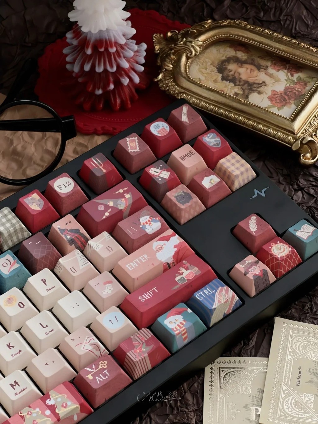Hogwarts Christmas Night Keycap 137 Teclas Cherry/SO Profile PBT ...