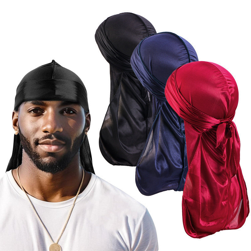 Durag De Seda Masculino Para Ondas 360 , Boné De Onda De Cetim ...