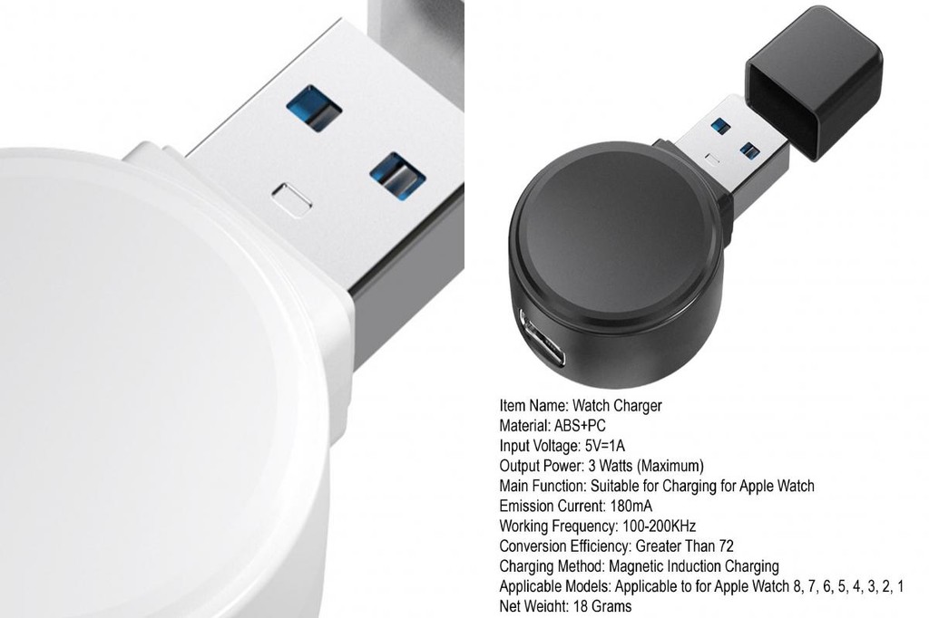 Portable Watch Charging Pad Wireless for Smartwatch Magnetic Apple ...