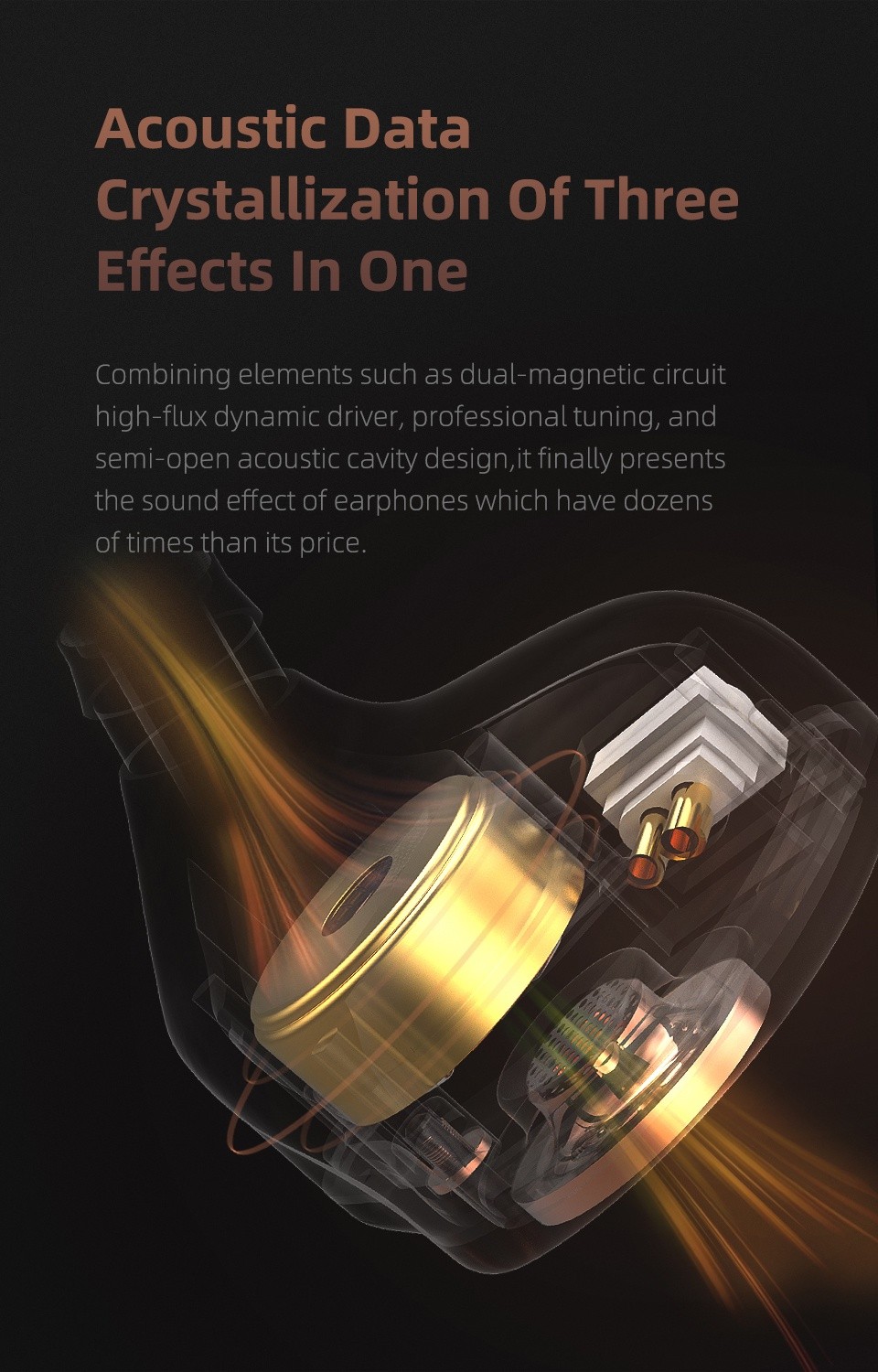 SGOR VENUS Fones De Ouvido Dinâmicos HIFI Super Baixo Intra-Auriculares ...