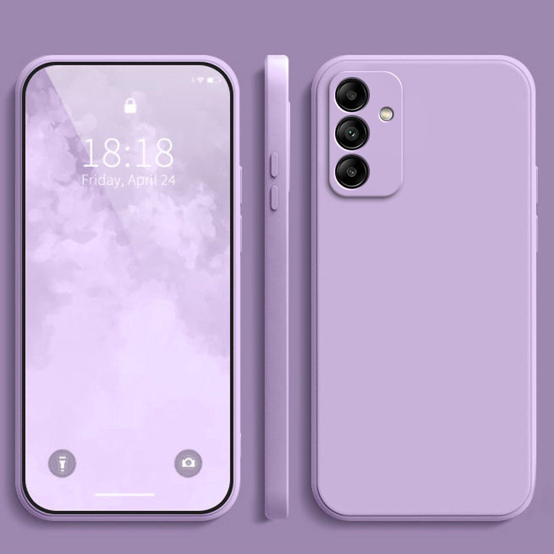 Capa Para Samsung Galaxy A16 A06 A15 5G A25 5G A35 5G A55 5G A05 A05S Cor Sólida Ultra Fino ...