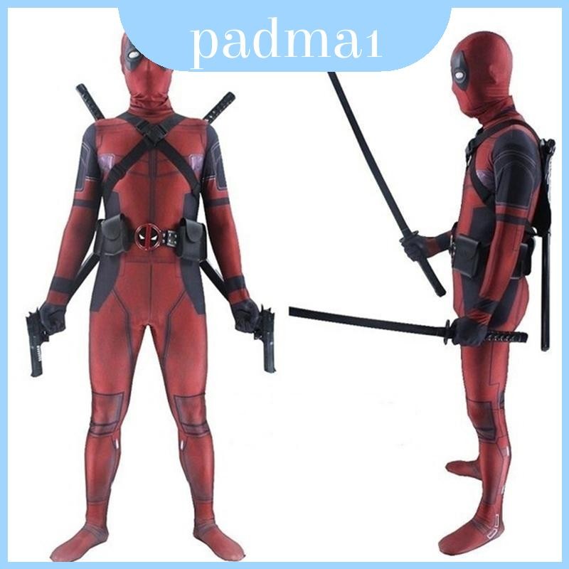 Traje Deadpool De Alta Qualidade Em Lycra Spandex Detalhado Com ...