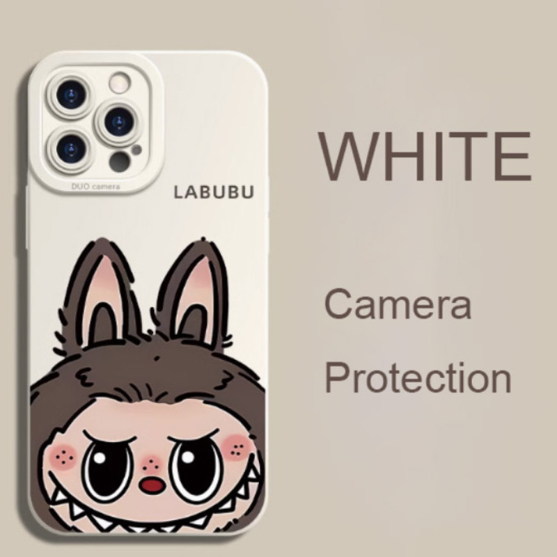 Capa Fofa Labubu Para Vivo IQOO Z9 Z8 Z8X 12 11 10 9 8 5 Pro 11s 7 5G 4G Traseira Desenho ...