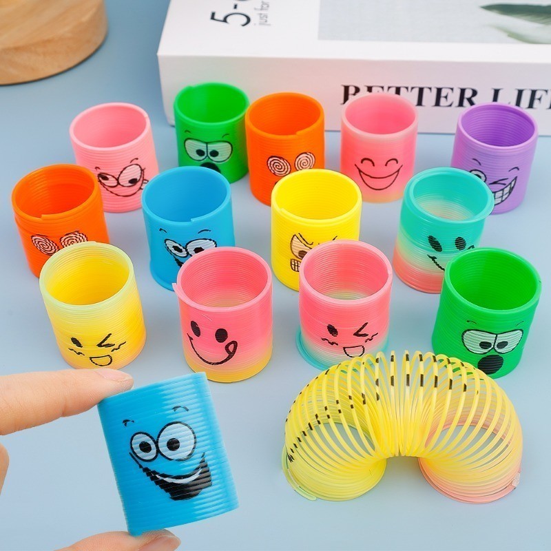12/1 Unidade Mini Brinquedos De Molas Mágicas De Arco-Íris-Brinquedo De ...