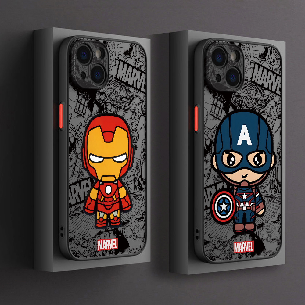 Capa Fofa Do Capitão América Homem De Ferro Para Samsung Galaxy S25 S24 ...