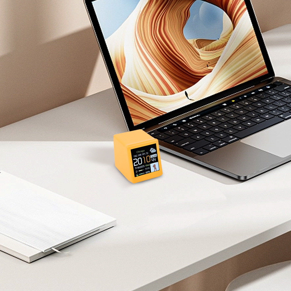 GeekMagic Smalltv Ultra Smart WiFi Weather Forecast Station Bed Clock ...