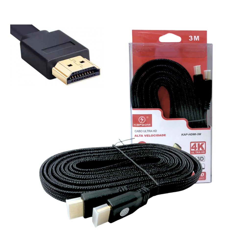 Cabo HDMI 3m 4K Altomex: Conexão Ultra HD | Shopee Brasil