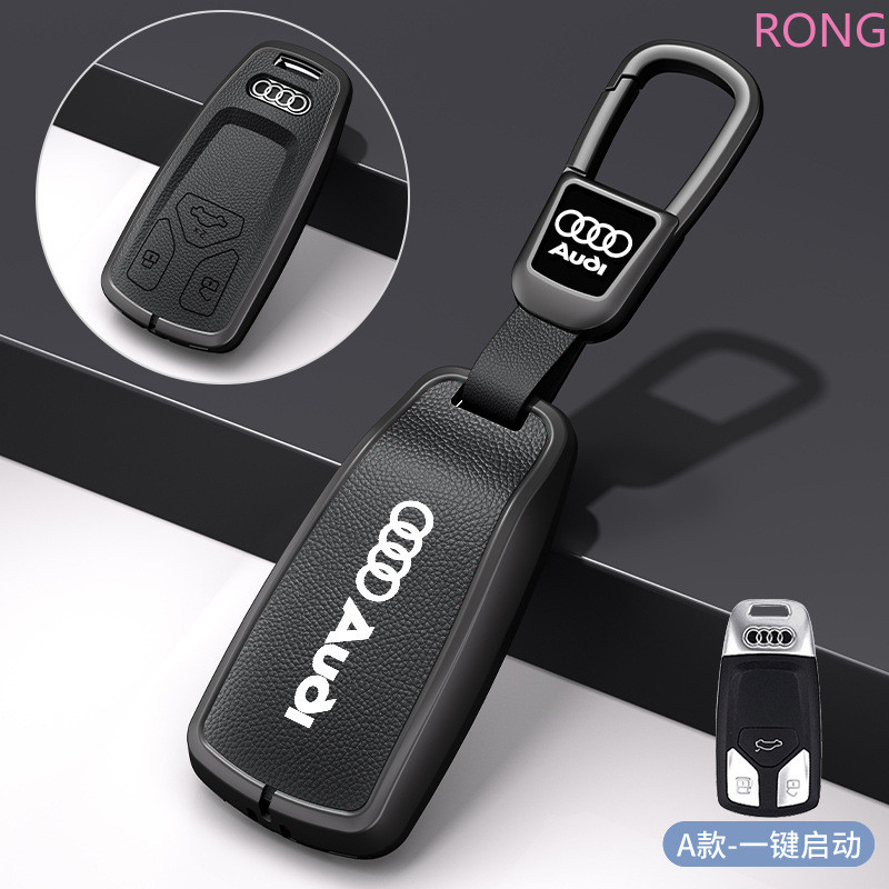 Metal Carro Remoto Chave Caso Capa Protetor Escudo Para Audi A3 B9 A6 C8 A7 S7 A8 D5 S8 Q5 Q7 Q8 ...